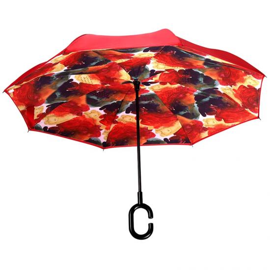 Wholesale Compact Print Inverted Umbrella Custom Manufacturers